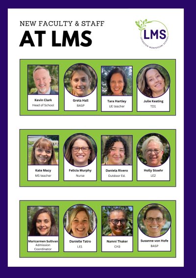 New Faculty + Staff at LMS | News | Lexington Montessori School